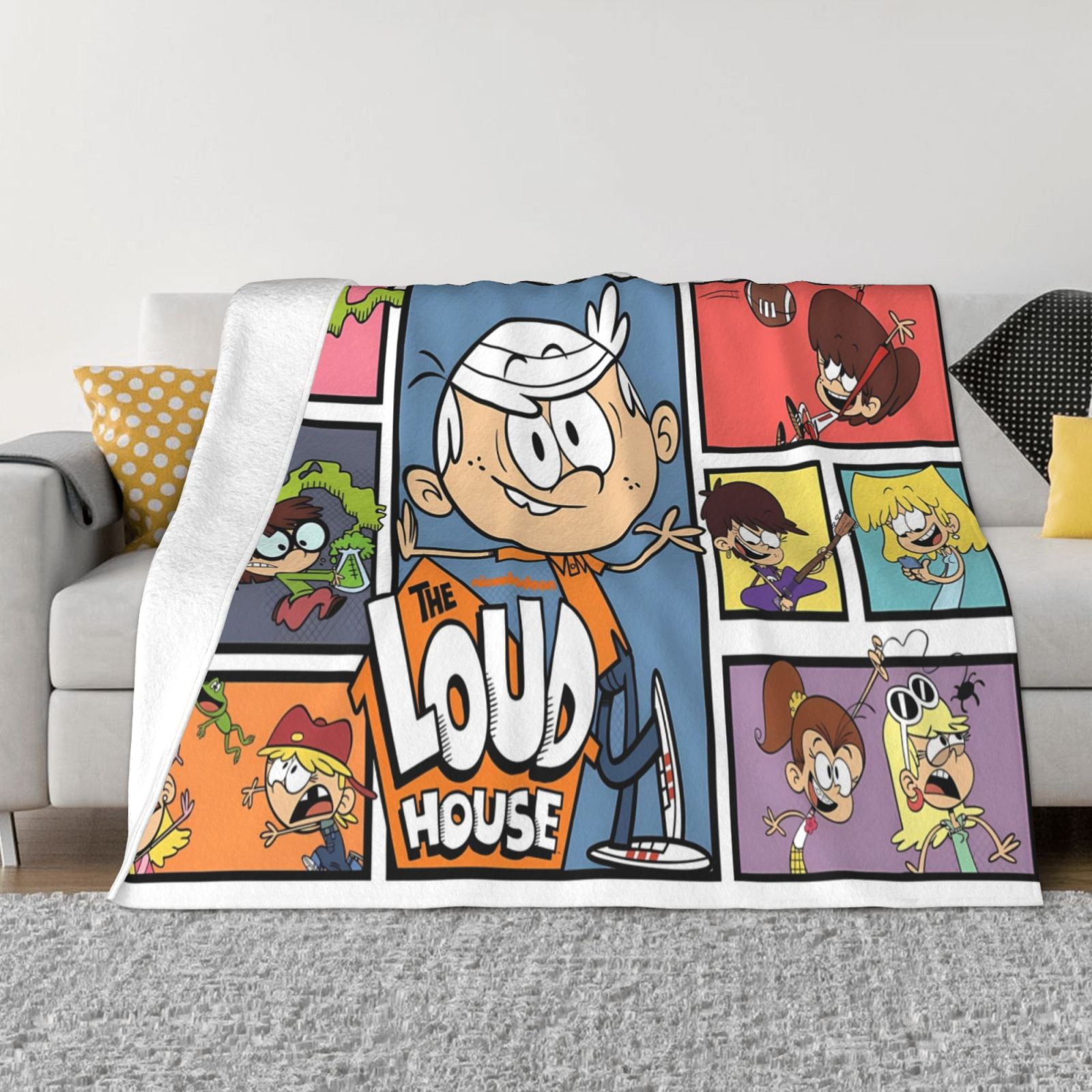 The Loud House Throw Blanket Couch Bed Sofa Soft Lightweight Warm Cozy ...
