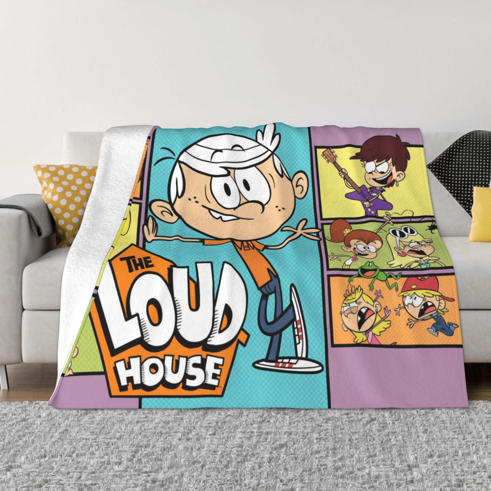 The Loud House Throw Blanket Couch Bed Sofa Soft Lightweight Warm Cozy ...