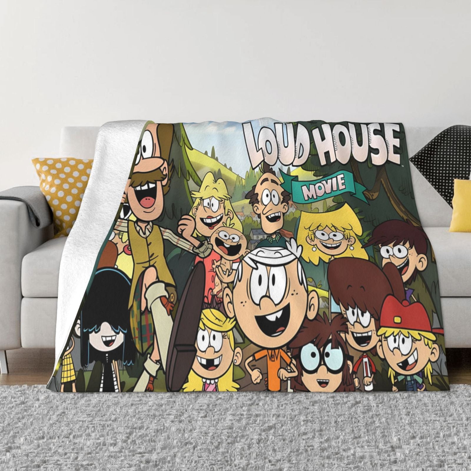 The Loud House Throw Blanket Couch Bed Sofa Soft Lightweight Warm Cozy ...