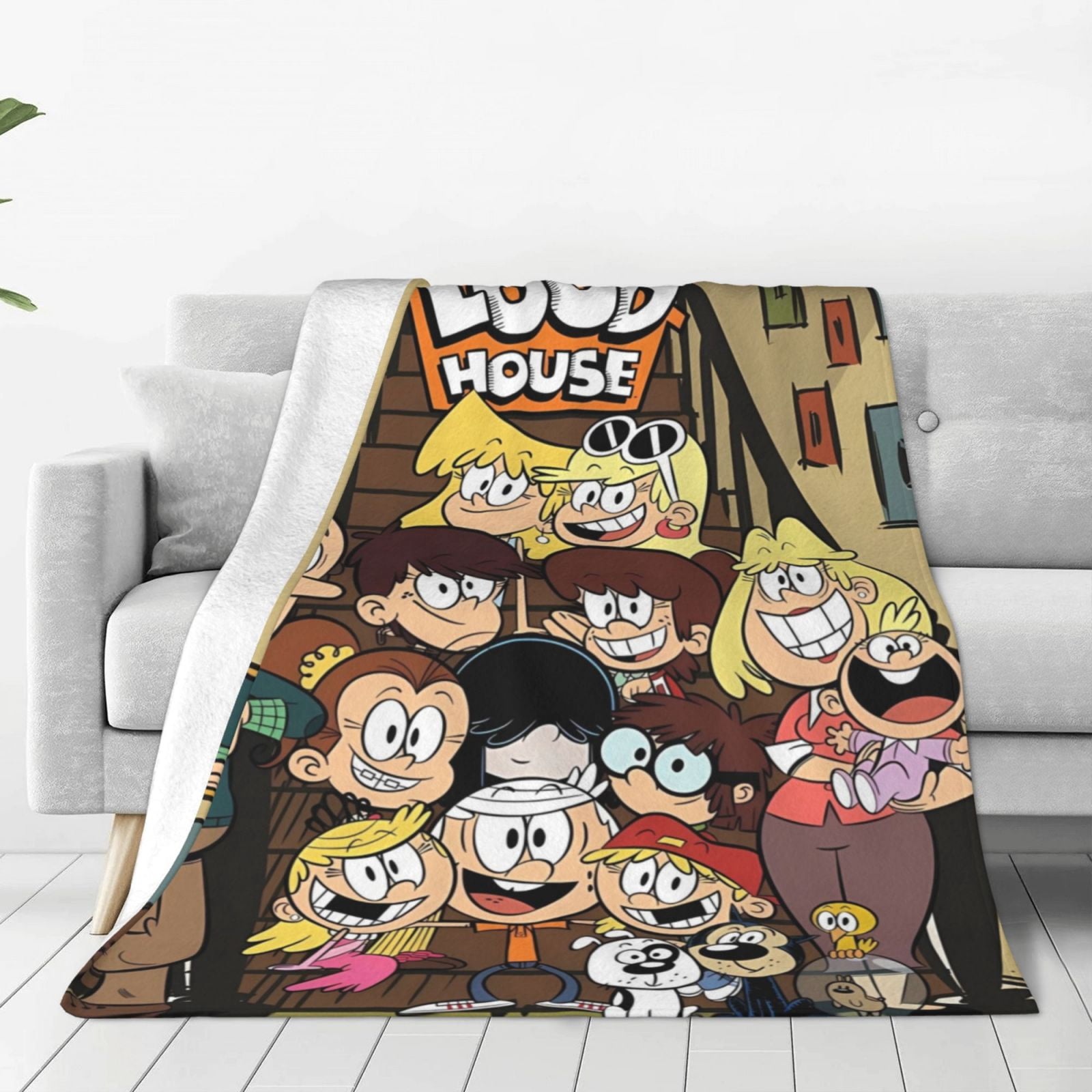 The Loud House Throw Blanket Couch Bed Sofa Soft Lightweight Warm Cozy ...