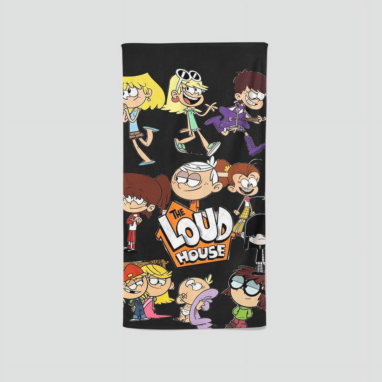 The Loud House presents a unique single-sided towel, an ideal custom ...