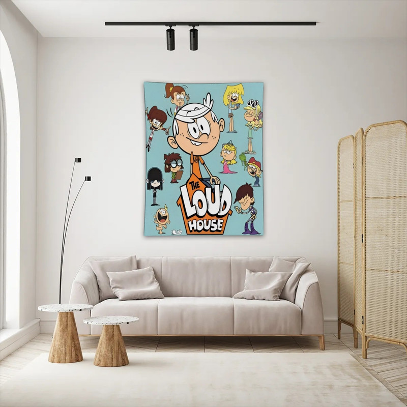 Loud House tapestry 40 x 60 inches with vivid colors realistic details ...