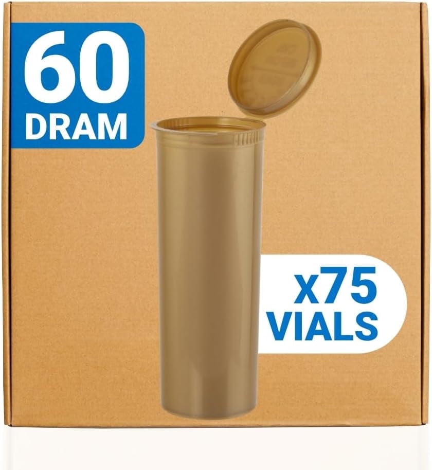 Loud Lock Pop Top Dram Bottles - Gold - 60 Dram - 75 Per Case - 5.24 ...