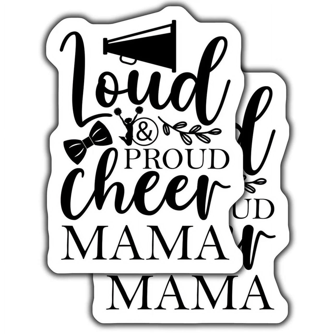 Loud And Proud Cheer Mama Sticker, Cheerleading Decal For Moms, Cheer ...