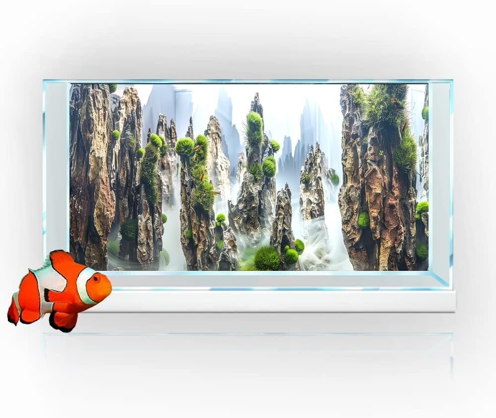 Loud Reef Background Aquarium Background, 3D Image of Underwater Fish ...
