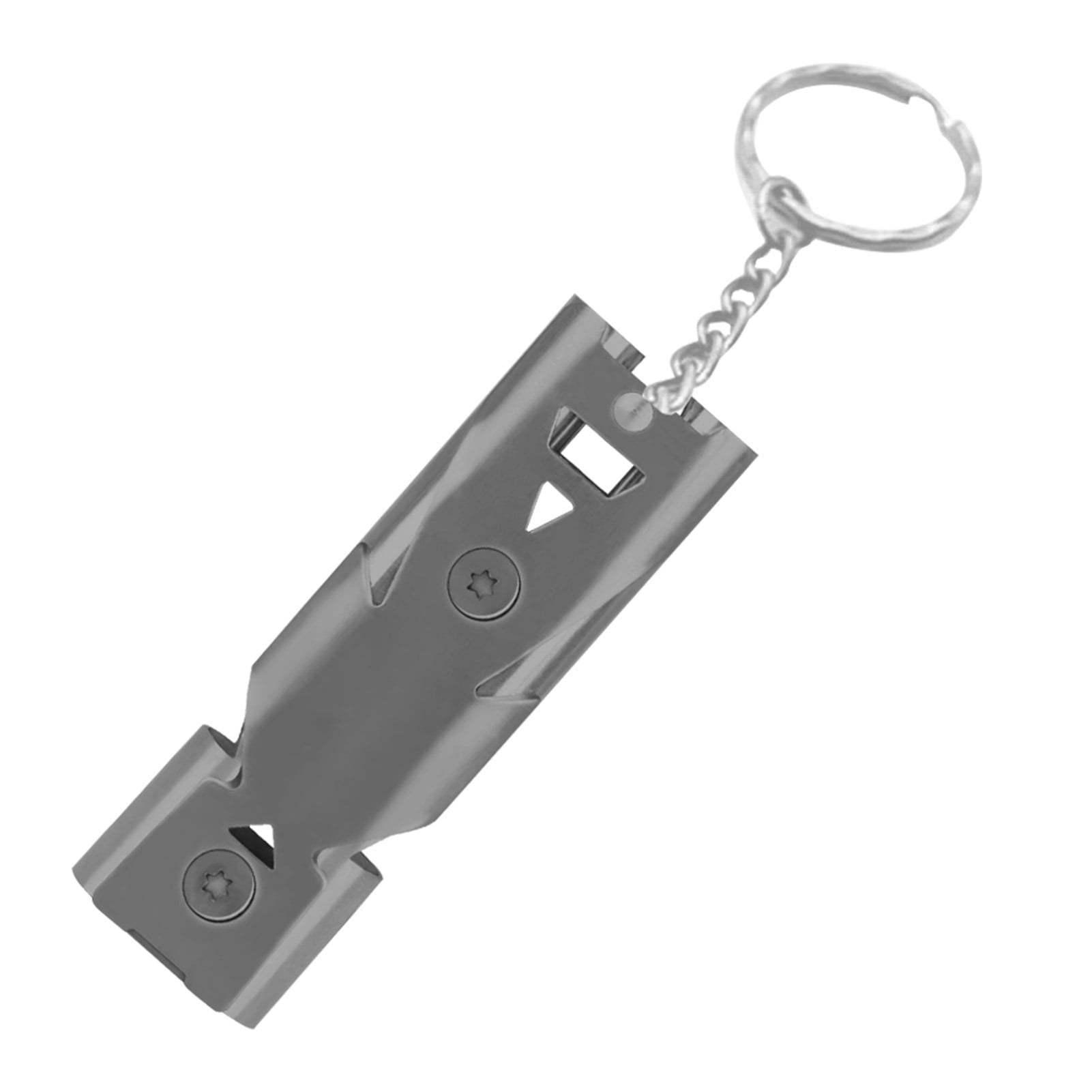 Loud Whistle, Outdoor Metal Safety Whistle, Multifunctional Double Tube ...