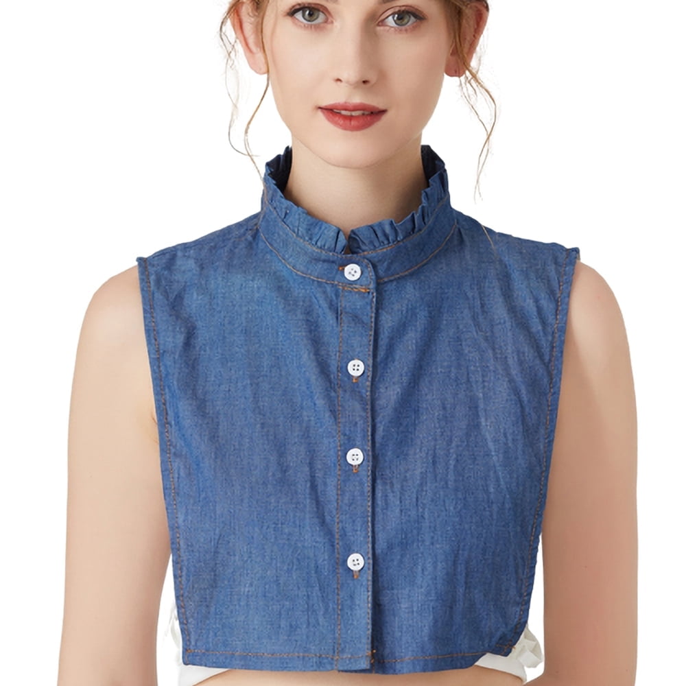 LoudSung False Collar Detachable Half Shirt Blouse Fake Collar Lacing ...