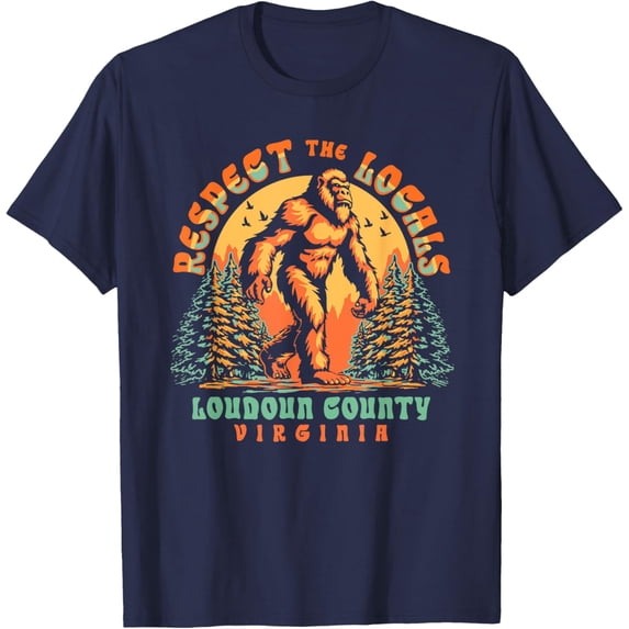 Loudoun County Virginia Respect Locals Bigfoot T-Shirt - Walmart.com
