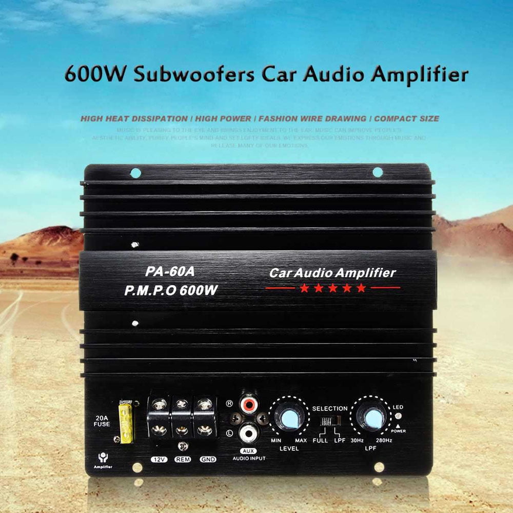 Loudspeaker,Channel Audio Amplifier 600w Car Subwoofer Amplifier Amp ...