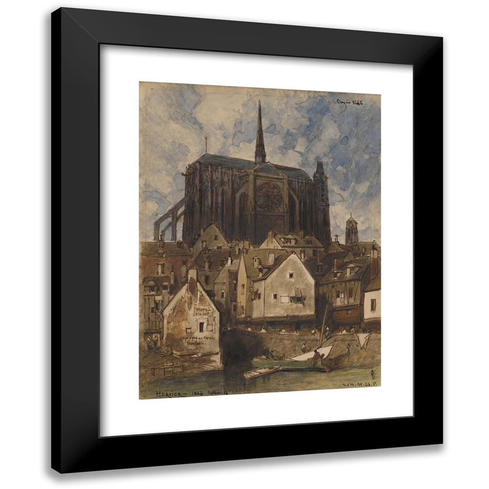 Louis-Adolphe Hervier 14x18 Black Modern Framed Museum Art Print Titled ...