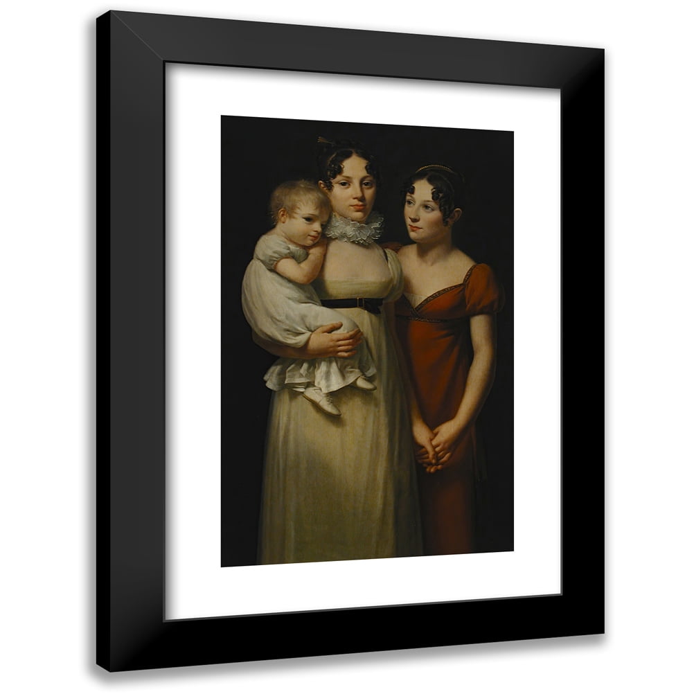 Louis Andre Gabriel Bouchet 16x24 Black Modern Framed Museum Art Print Titled - Three Sisters ...