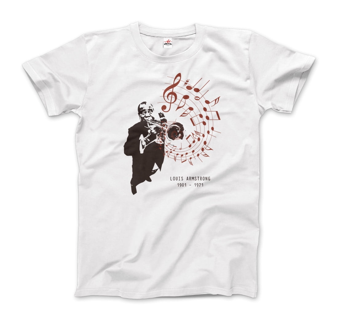 Louis Armstrong (Satchmo) Playing Trumpet T-Shirt - Walmart.com