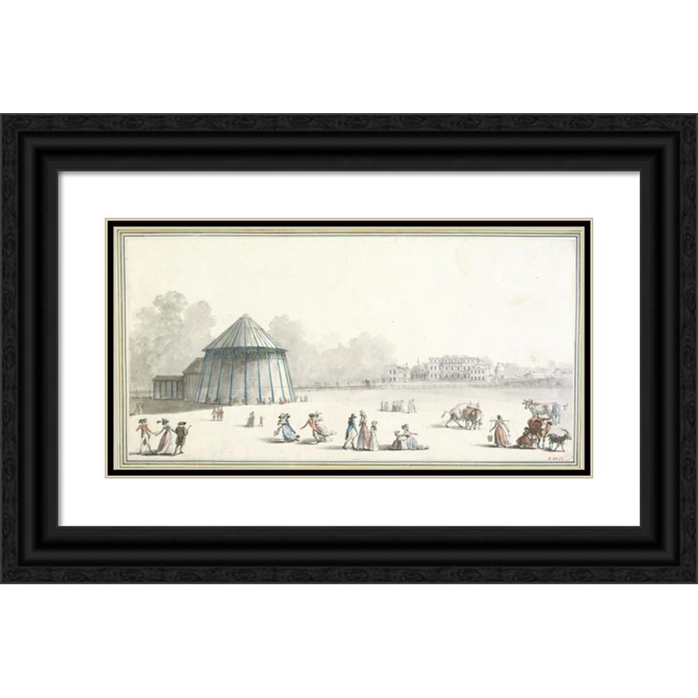 Louis Belanger 14x9 Black Ornate Wood Framed Double Matted Museum Art ...