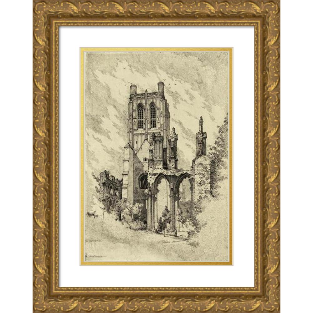 Louis Bonnier 14x18 Gold Ornate Wood Frame and Double Matted Museum Art ...