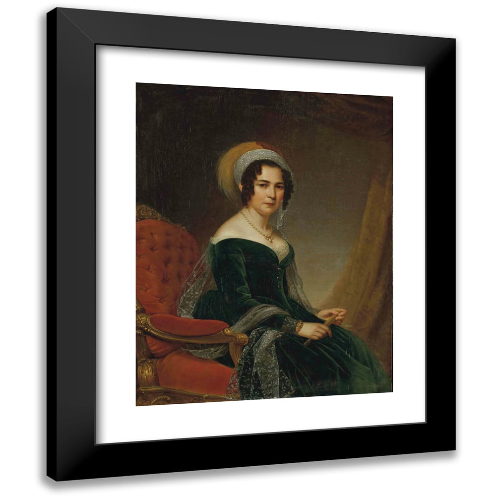 Louis Camille Muraton 15x18 Black Modern Framed Museum Art Print Titled - Lady in the Turban or ...