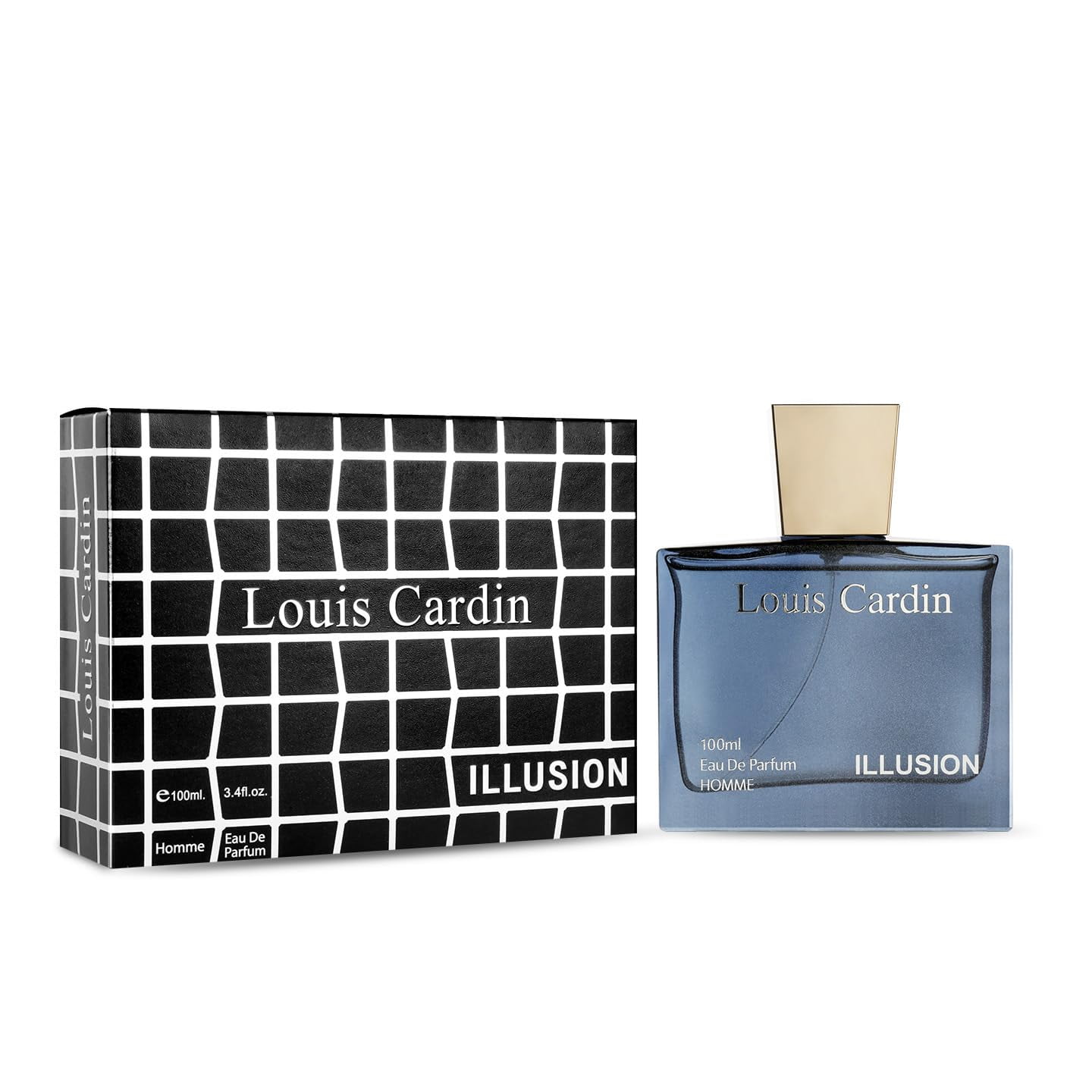 Louis Cardin Illusion Homme Eau De Parfum For Men 100ml, 3.4 Fl.oz. | Strong & Long Lasting ...