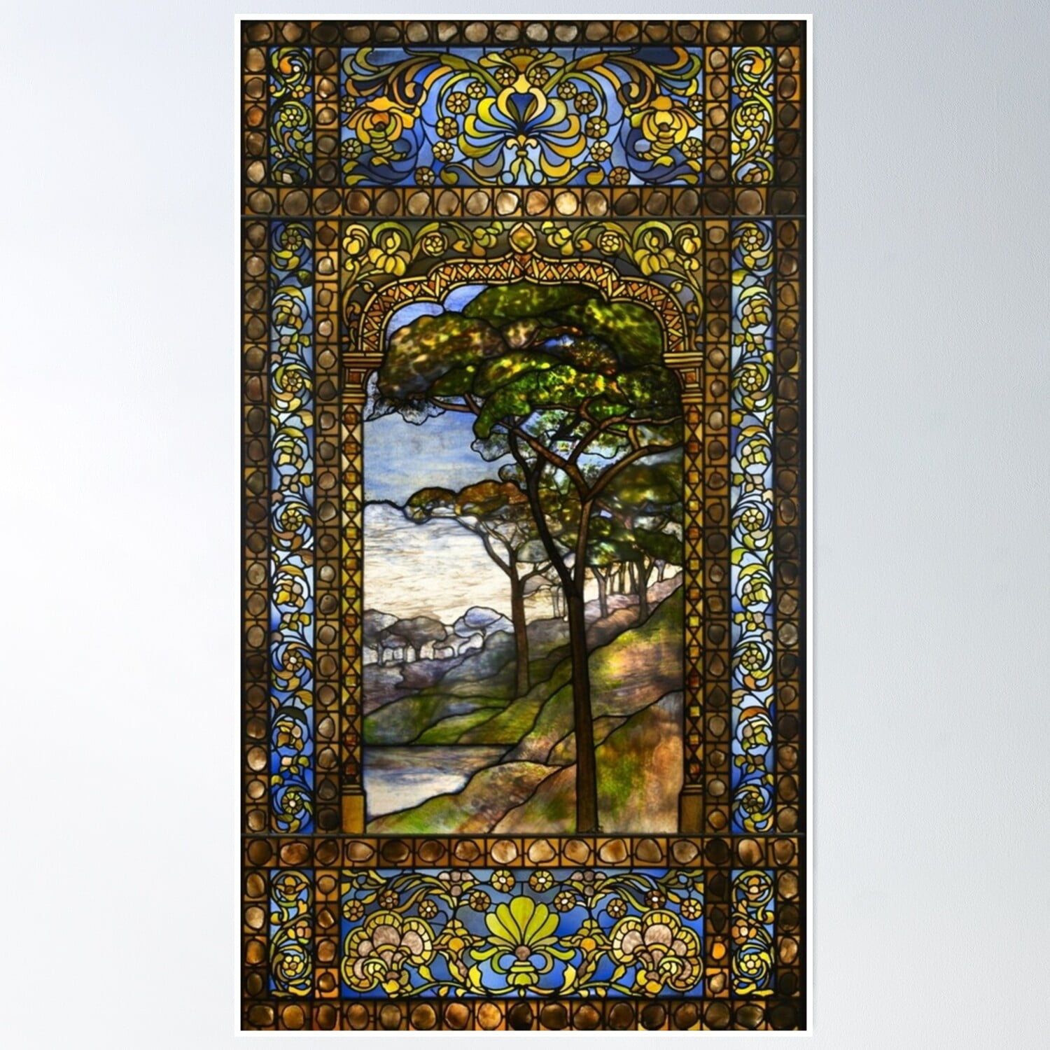 Louis Comfort Tiffany - Stained Glass 15. Window 1895 Poster Wall Art ...