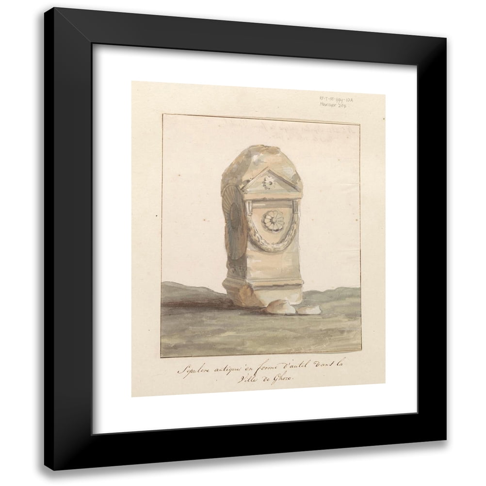 Louis Ducros 15x18 Black Modern Framed Museum Art Print Titled - Grave ...