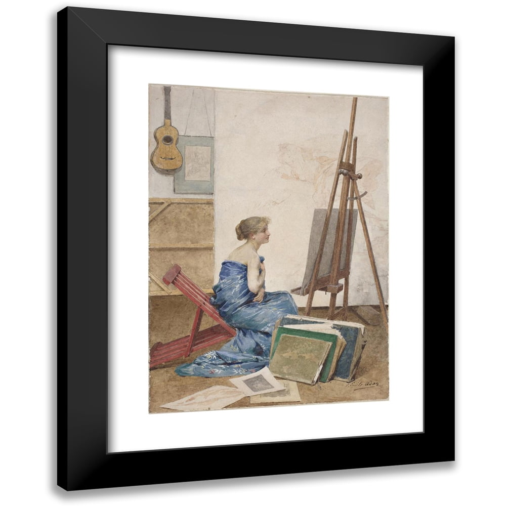 Louis Emile Adan 11x14 Black Modern Framed Museum Art Print Titled - A ...