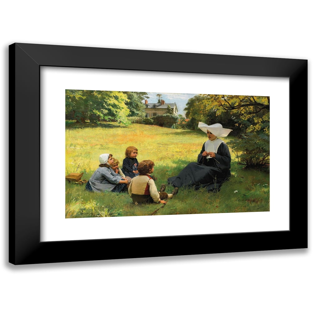 Louis Emile Adan 14x11 Black Modern Framed Museum Art Print Titled ...