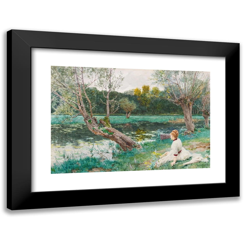 Louis Emile Adan 18x13 Black Modern Framed Museum Art Print Titled ...