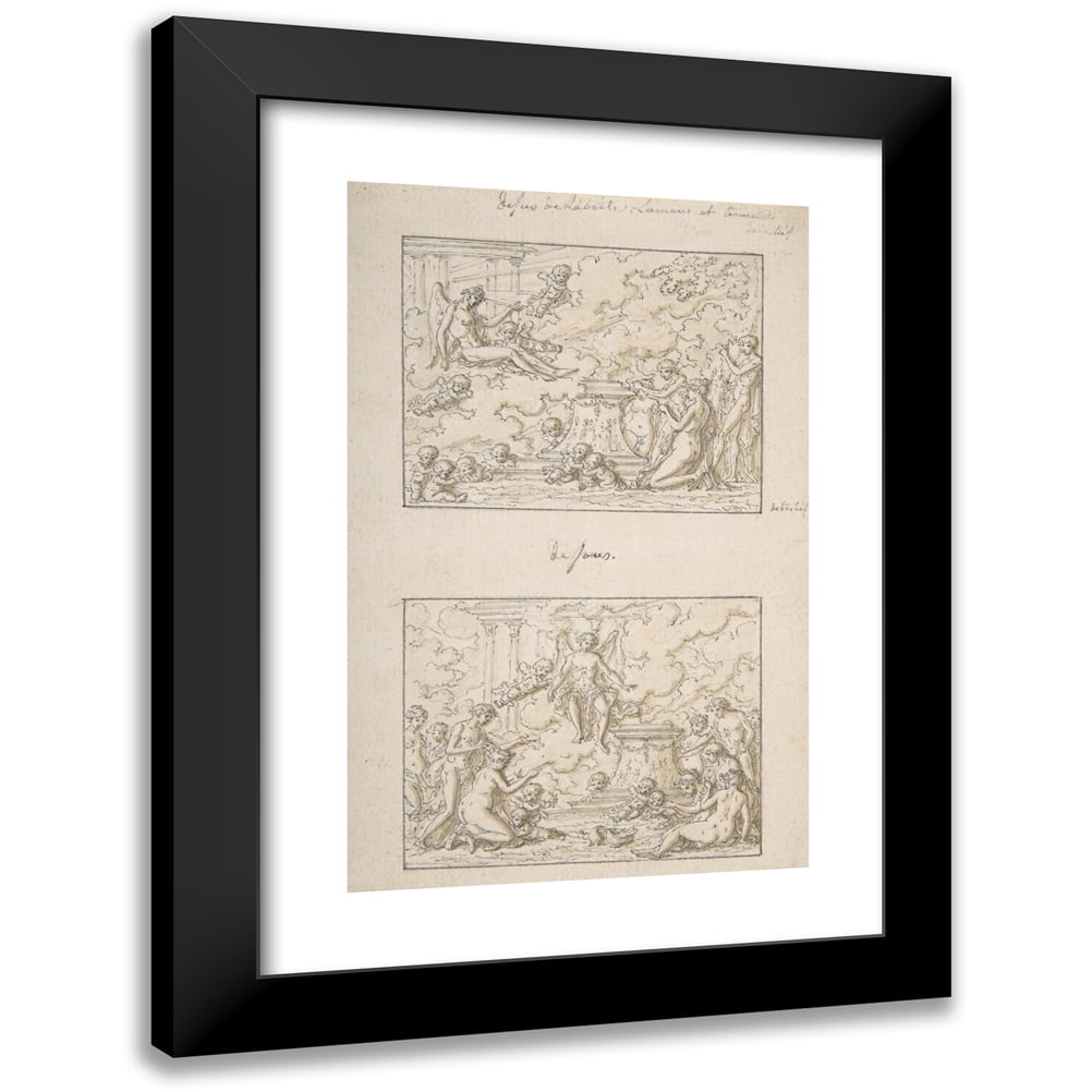 Louis-Felix de La Rue 11x14 Black Modern Framed Museum Art Print Titled ...