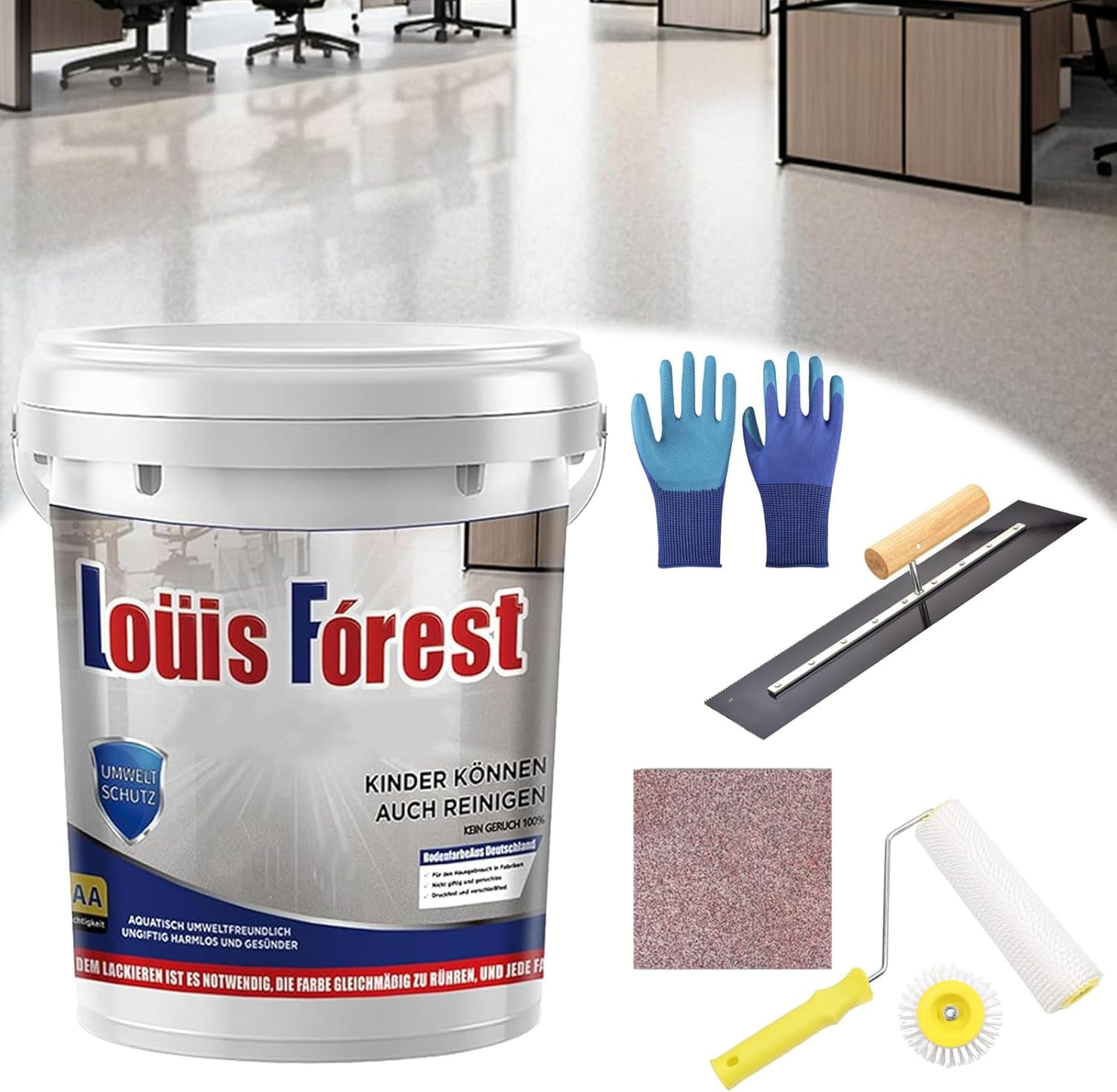 Louis Forest Epoxy Floor Paint, Epoxy Color Sand Self Leveling, High ...