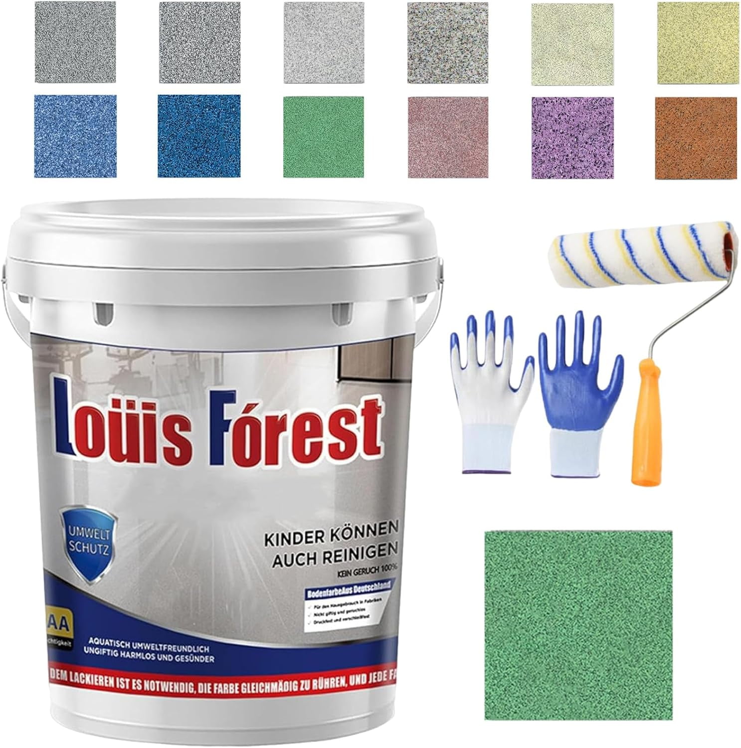 Louis Forest Epoxy Floor Paint, Epoxy Colored Sand Floor Self Leveling ...
