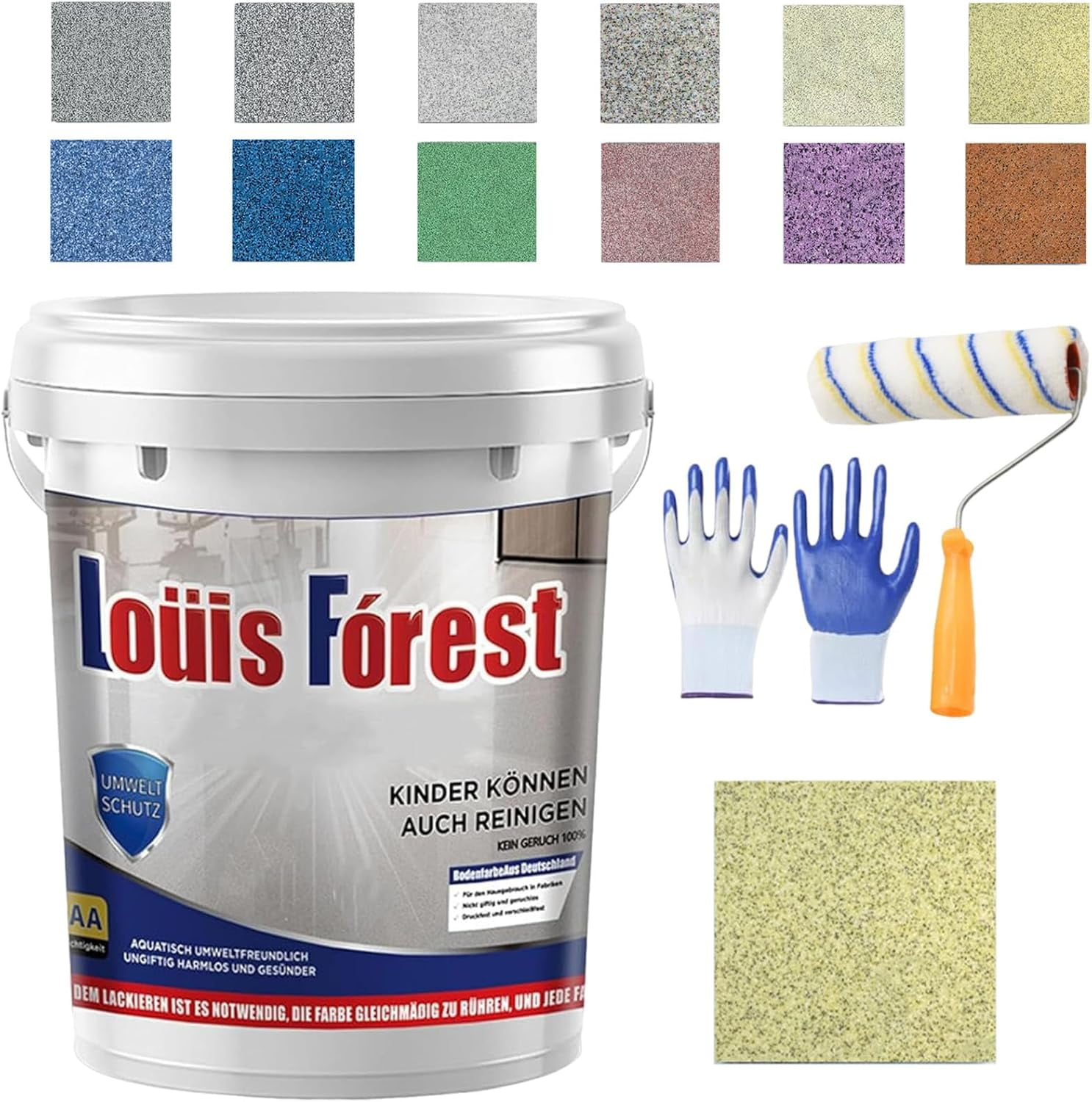 Louis Forest Epoxy Floor Paint, Epoxy Colored Sand Floor Self Leveling ...