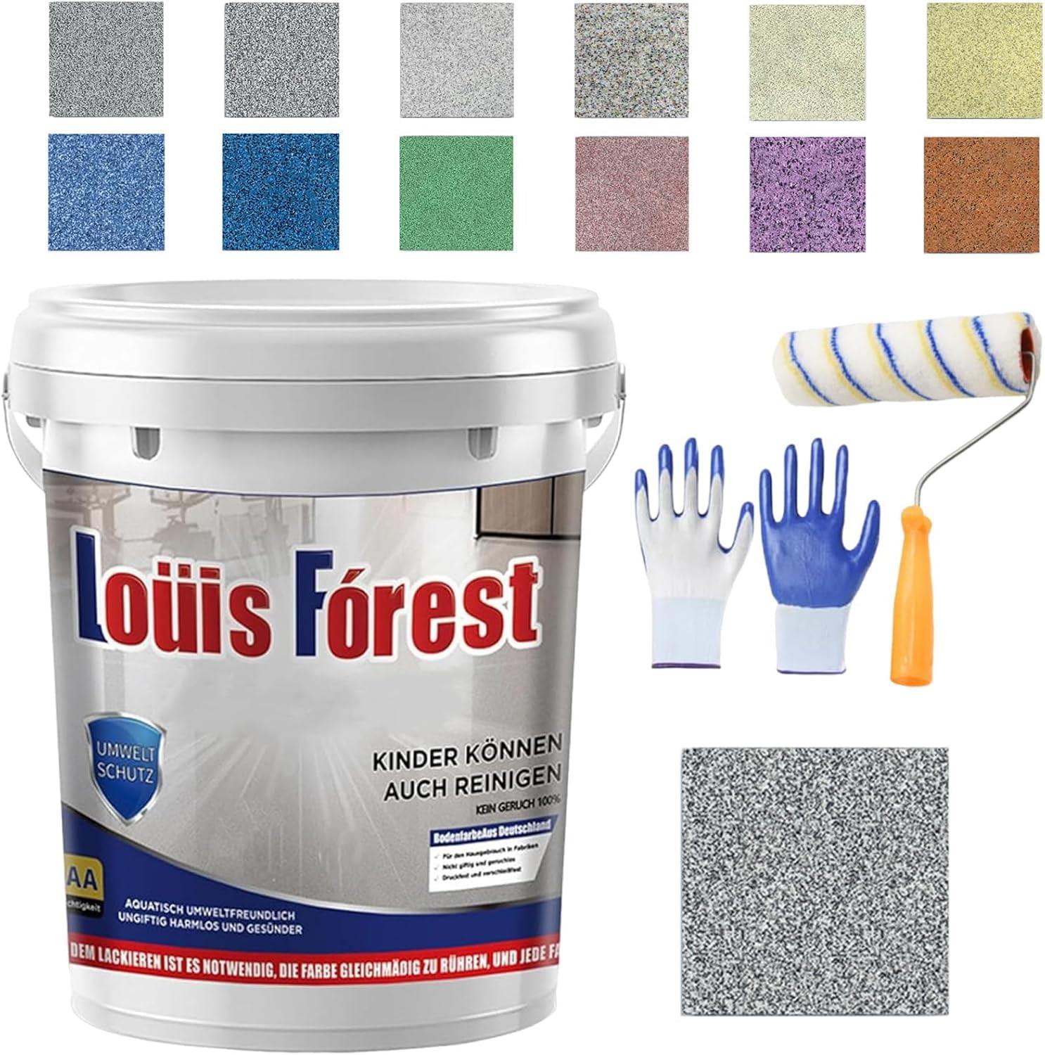Louis Forest Epoxy Floor Paint, Epoxy Colored Sand Floor Self Leveling ...