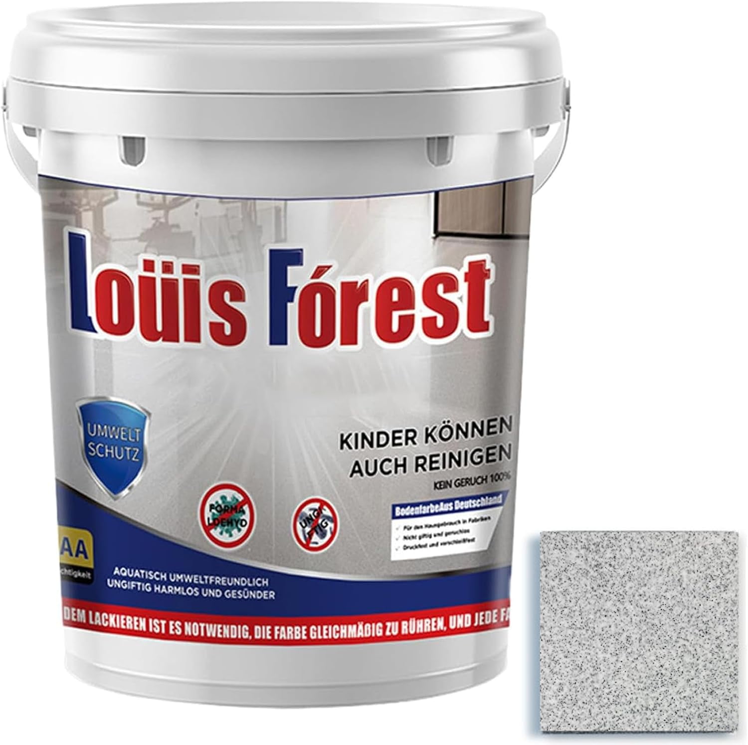 Louis Forest Epoxy Floor Paint, High-Gloss Marble Effect Epoxy Floor ...