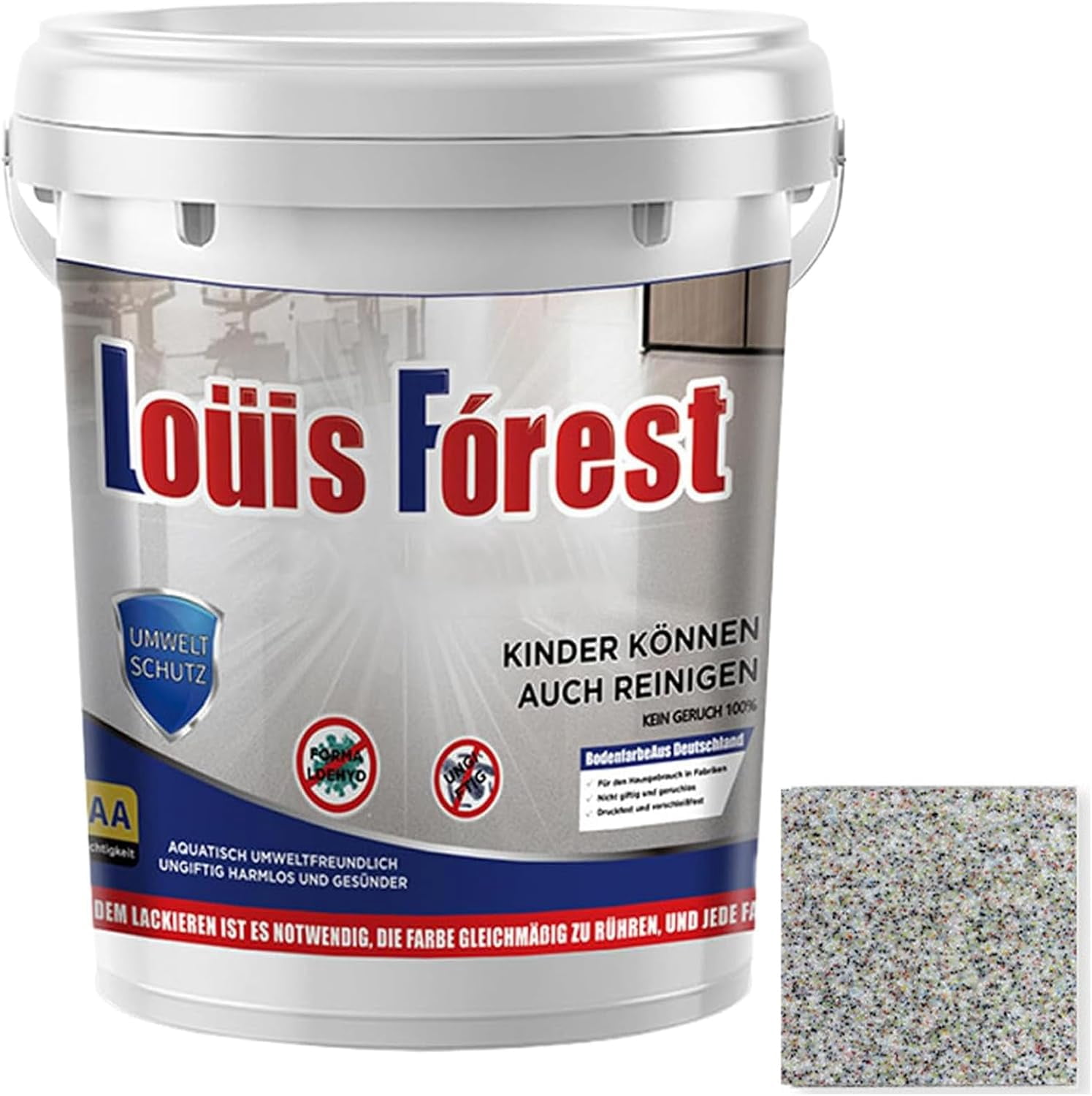 Louis Forest Epoxy Floor Paint, High-Gloss Marble Effect Epoxy Floor ...