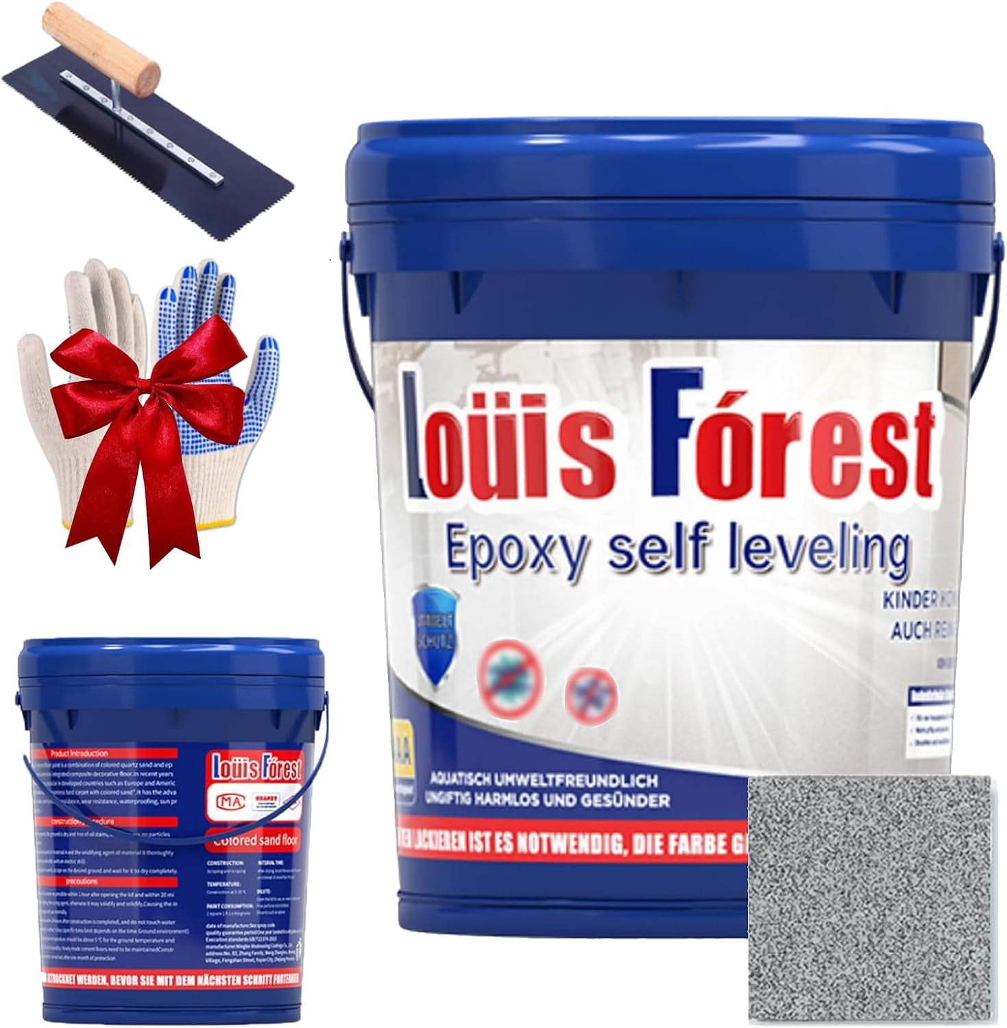 Louis Forest Epoxy Floor Paint, High-Gloss Marble Effect Epoxy Floor ...