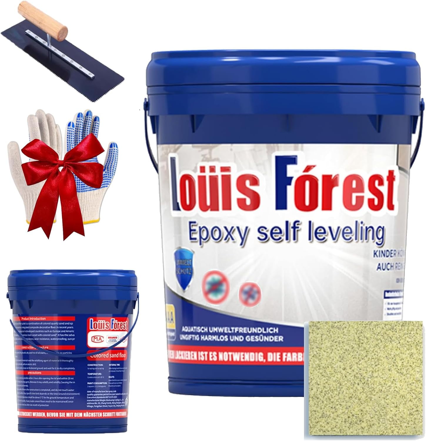 Louis Forest Epoxy Floor Paint, High-Gloss Marble Effect Epoxy Floor ...