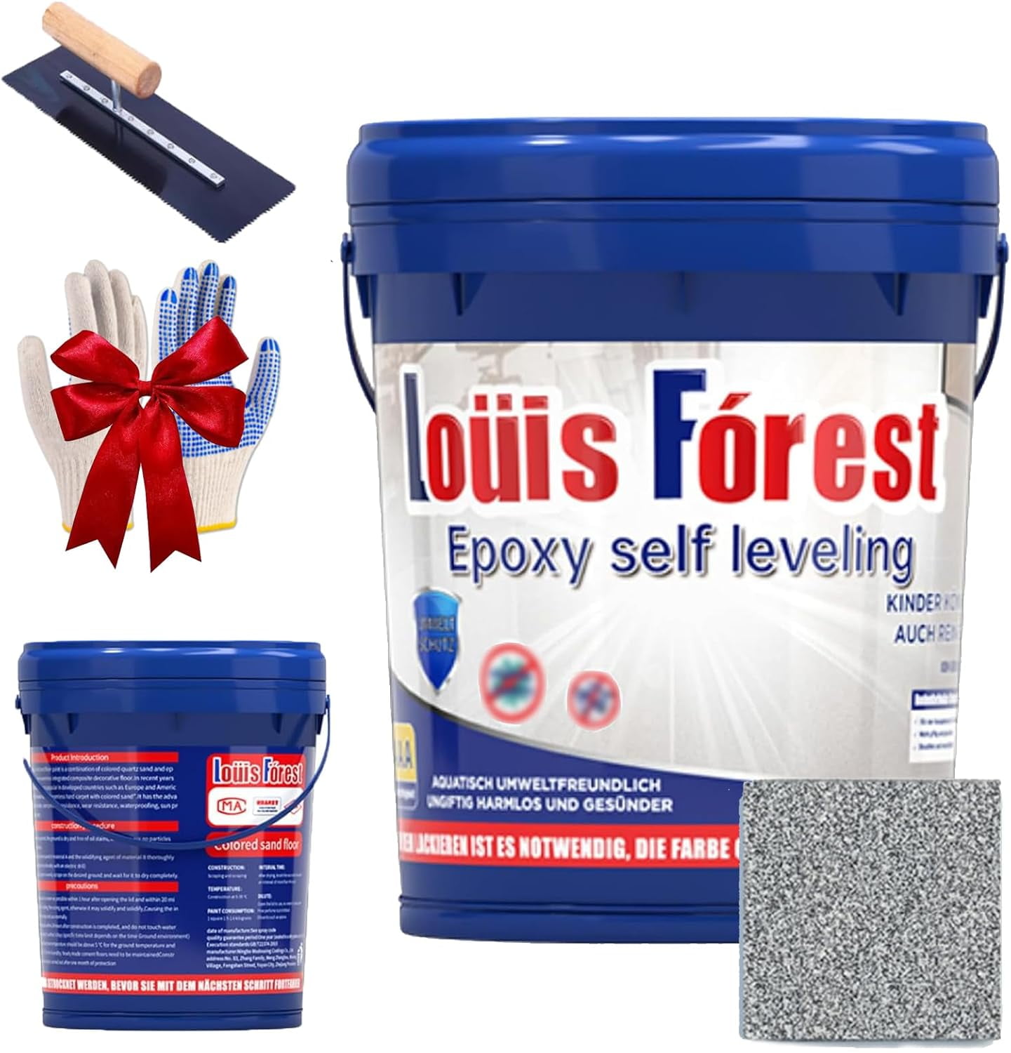 Louis Forest Epoxy Floor Paint, High-Gloss Marble Effect Epoxy Floor ...