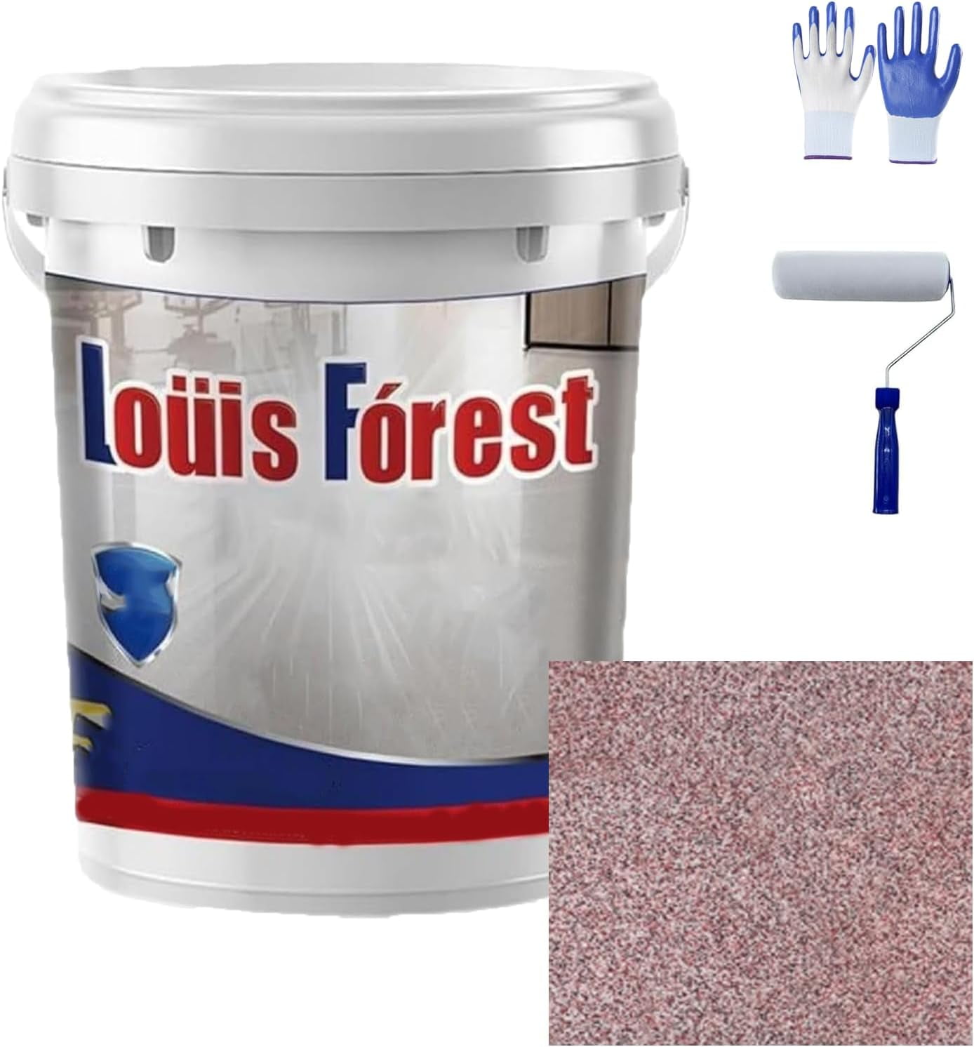 Louis Forest Epoxy Floor Paint, High-Gloss Marble Effect Epoxy Floor ...