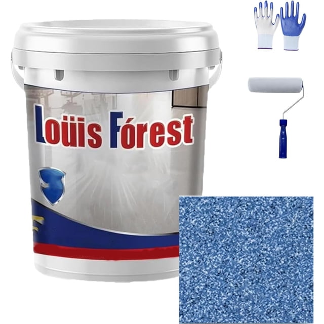 Louis Forest Epoxy Floor Paint, High-Gloss Marble Effect Epoxy Floor ...