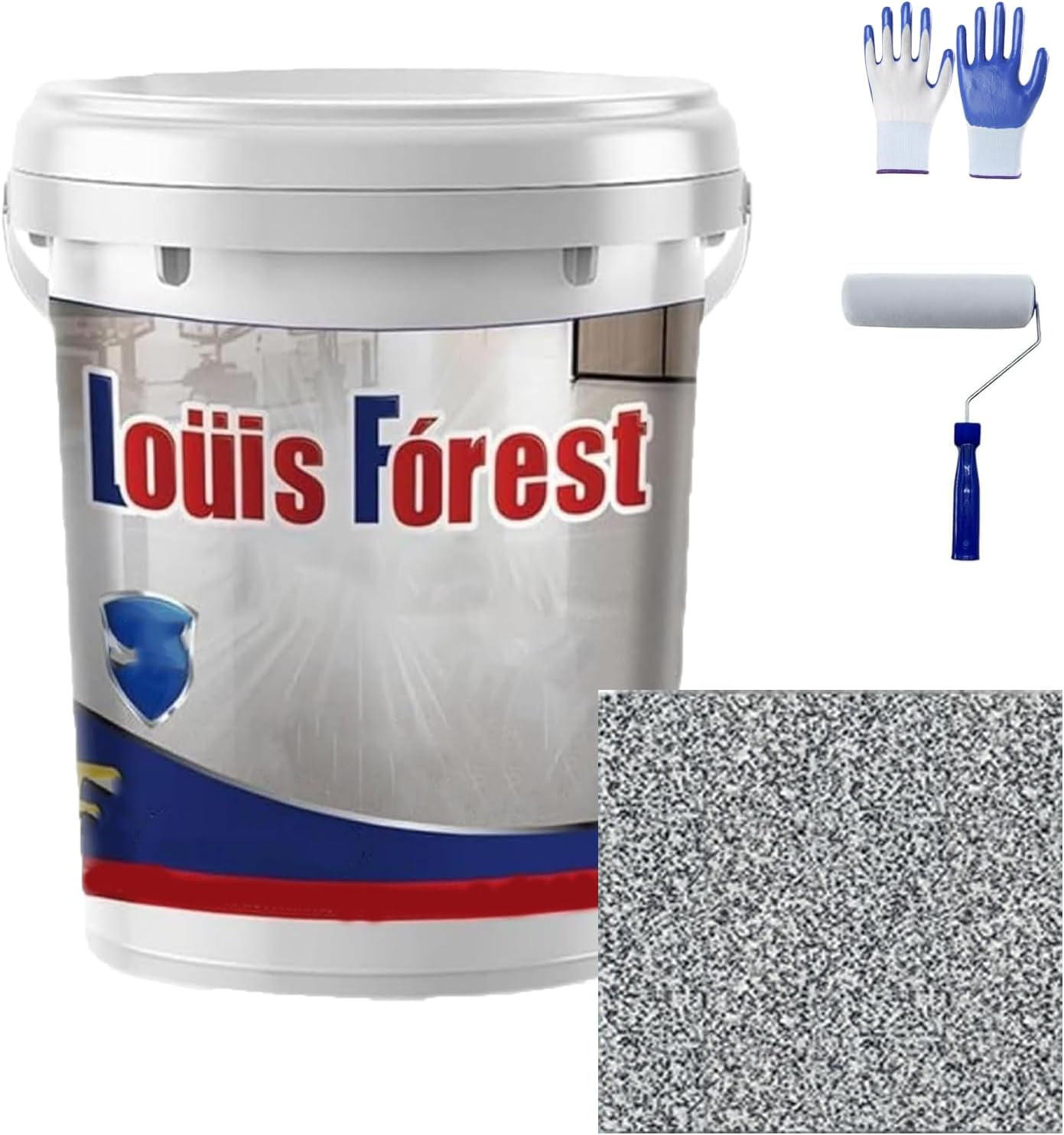 Louis Forest Epoxy Floor Paint, High-Gloss Marble Effect Epoxy Floor ...