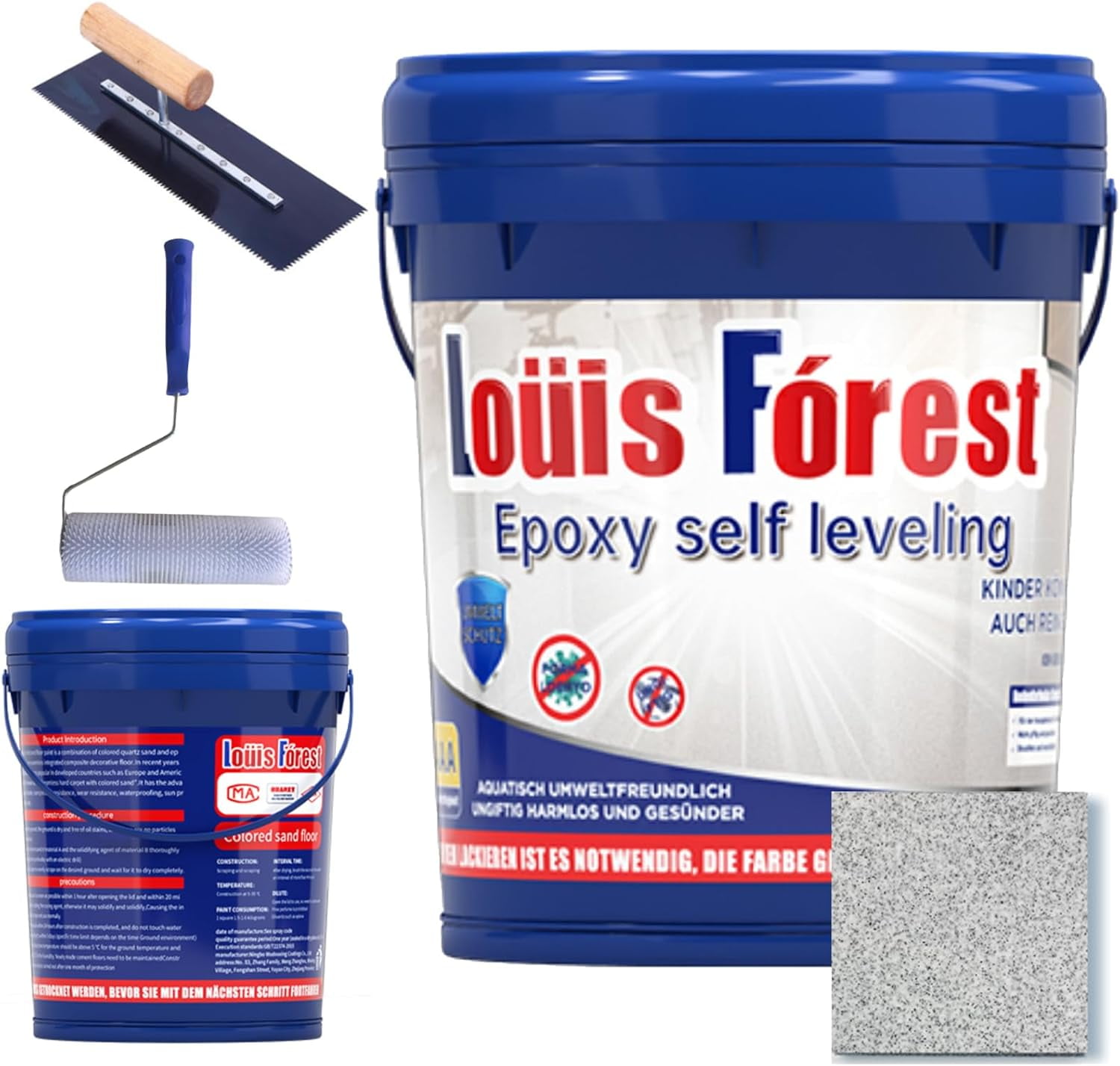 Louis Forest Floor Coating, 2025 Waterproof Floor Paint, Epoxy Colored ...