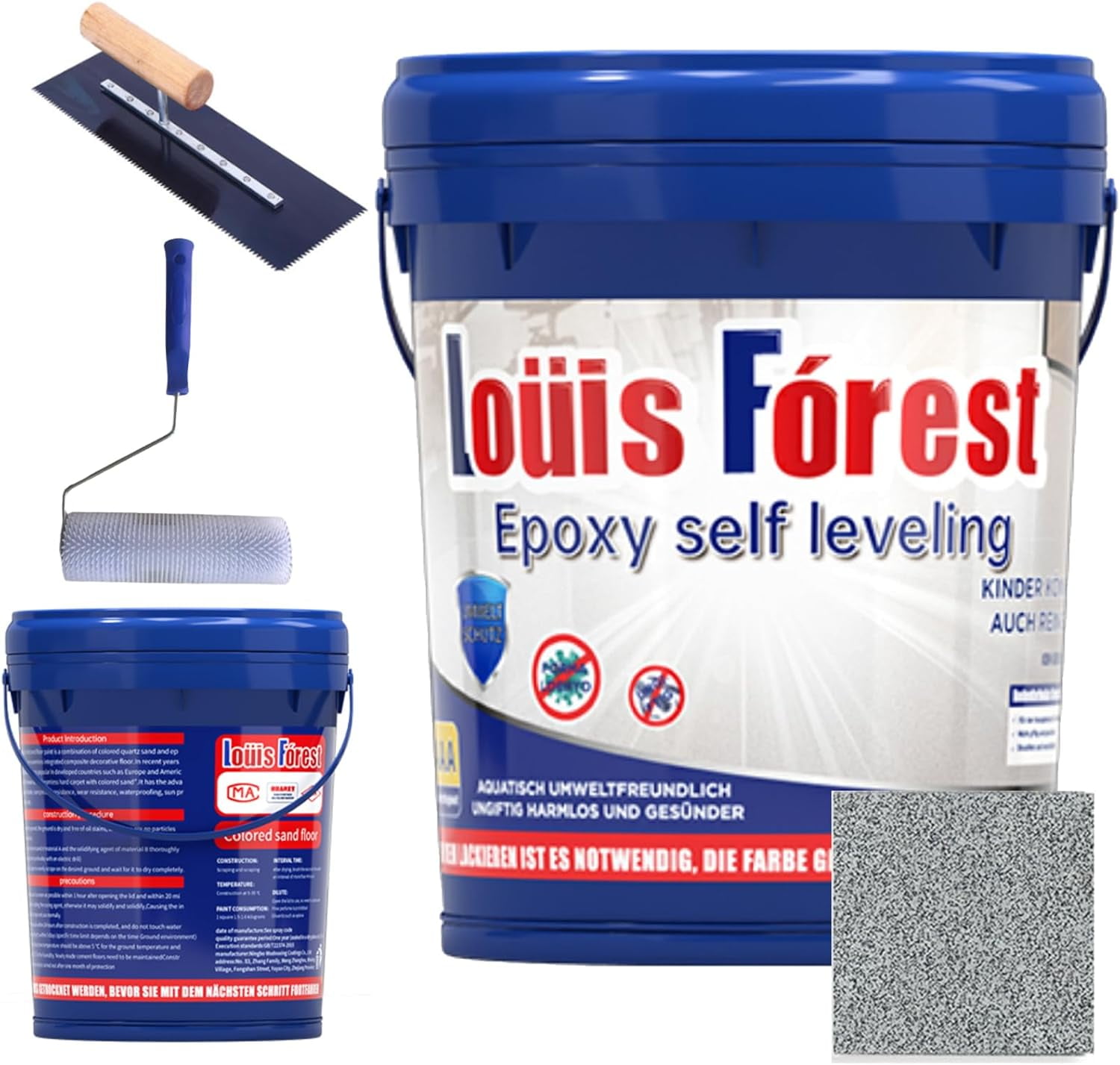 Louis Forest Floor Coating, 2025 Waterproof Floor Paint, Epoxy Colored ...