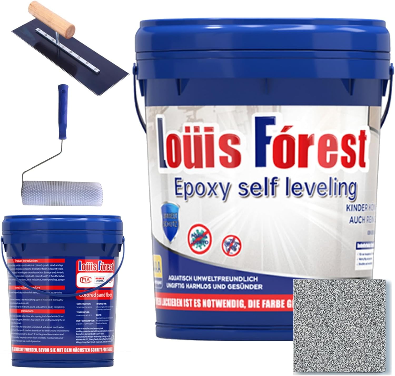 Louis Forest Floor Coating, 2025 Waterproof Floor Paint, Epoxy Colored ...