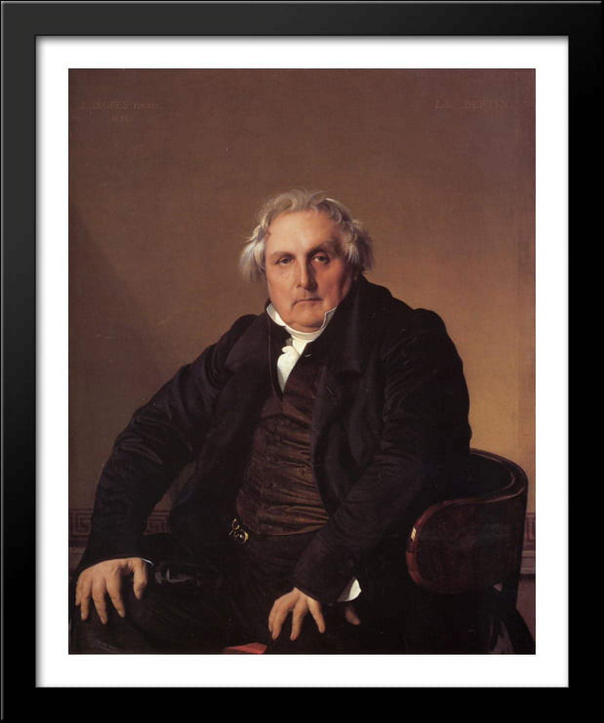 Louis-Franτois Bertin 28x34 Large Black Wood Framed Print Art by Jean ...