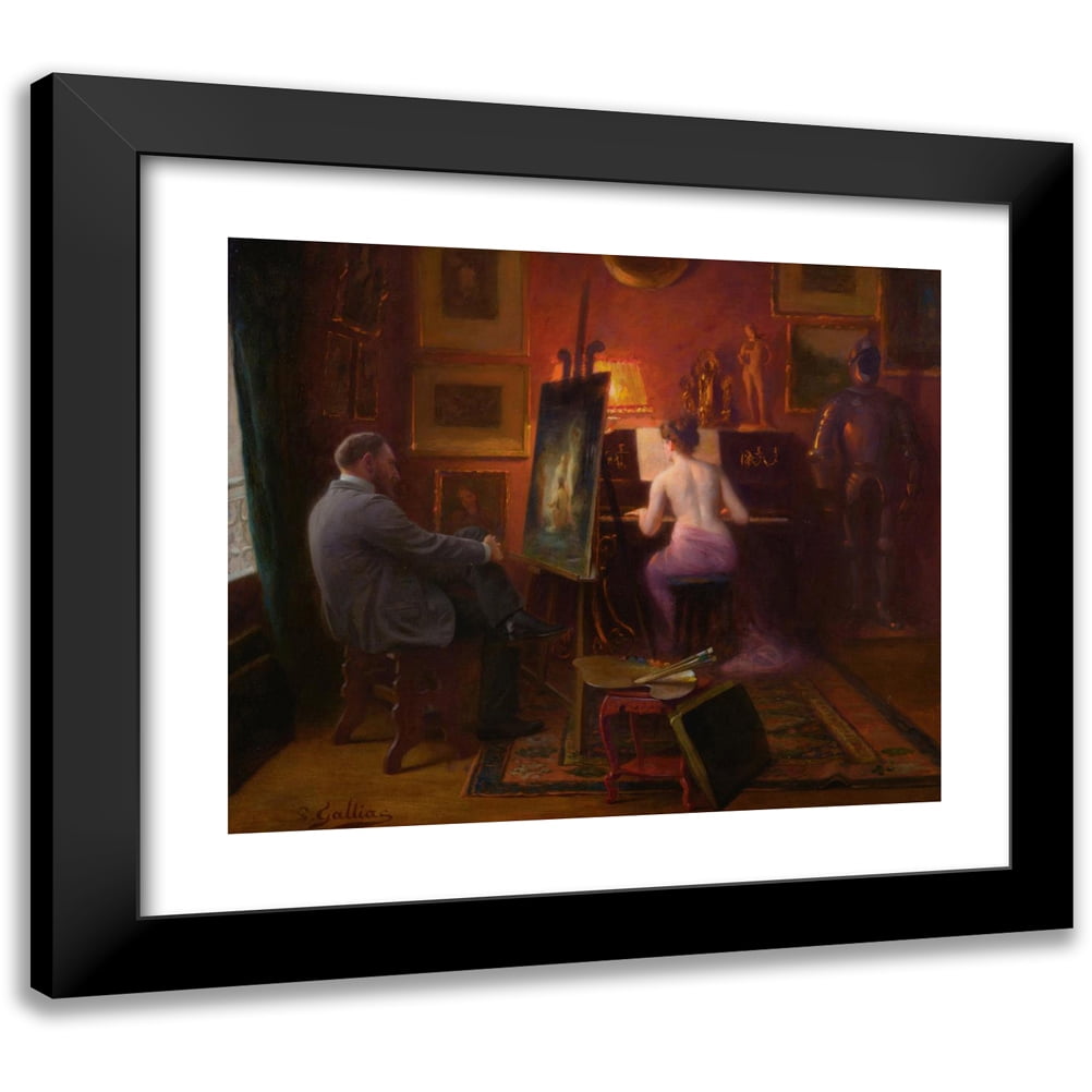 Louis Galliac 17x15 Black Modern Framed Museum Art Print Titled - The ...