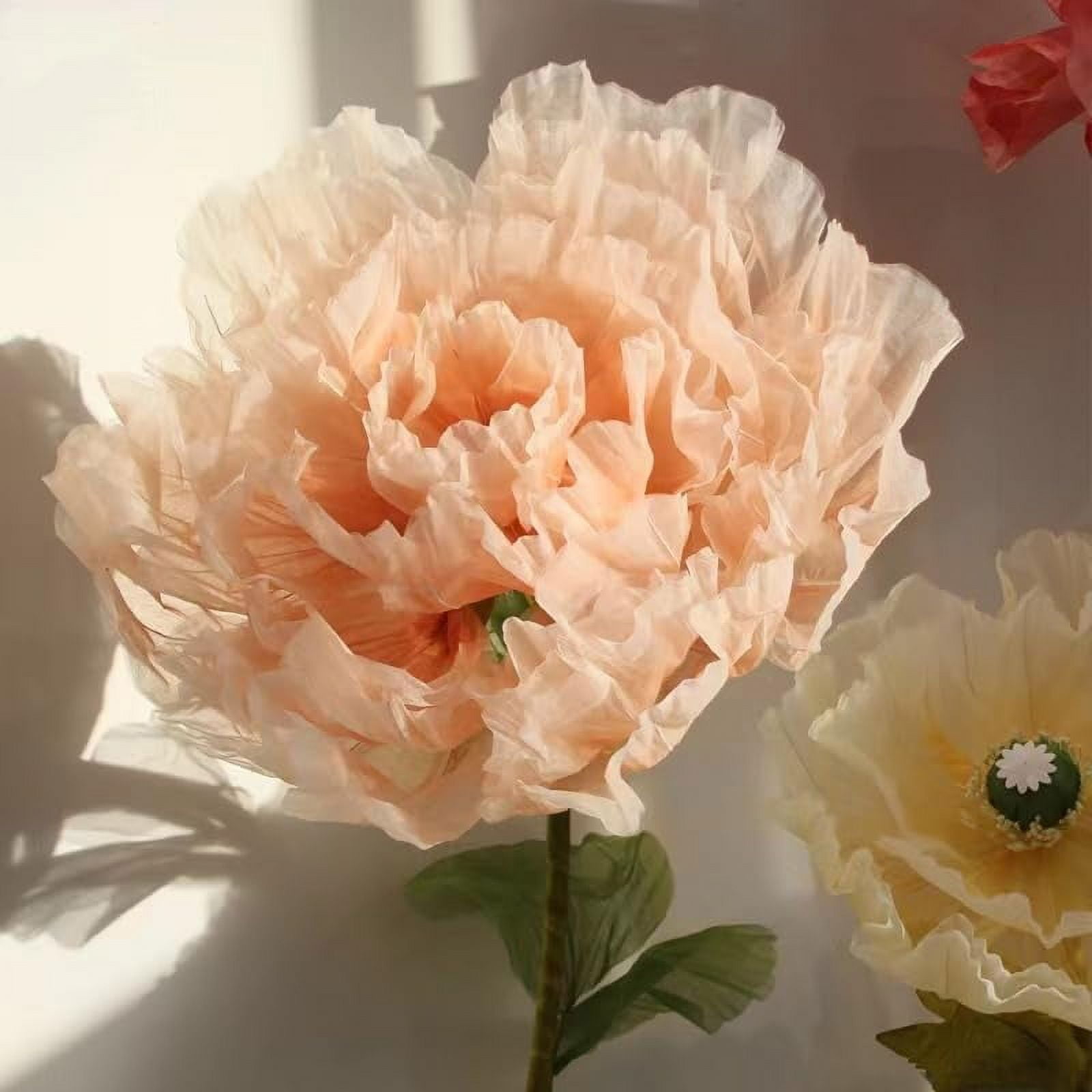 Louis Garden 6.56’ High 60cm Electric Silk Artificial Flower Backdrop ...