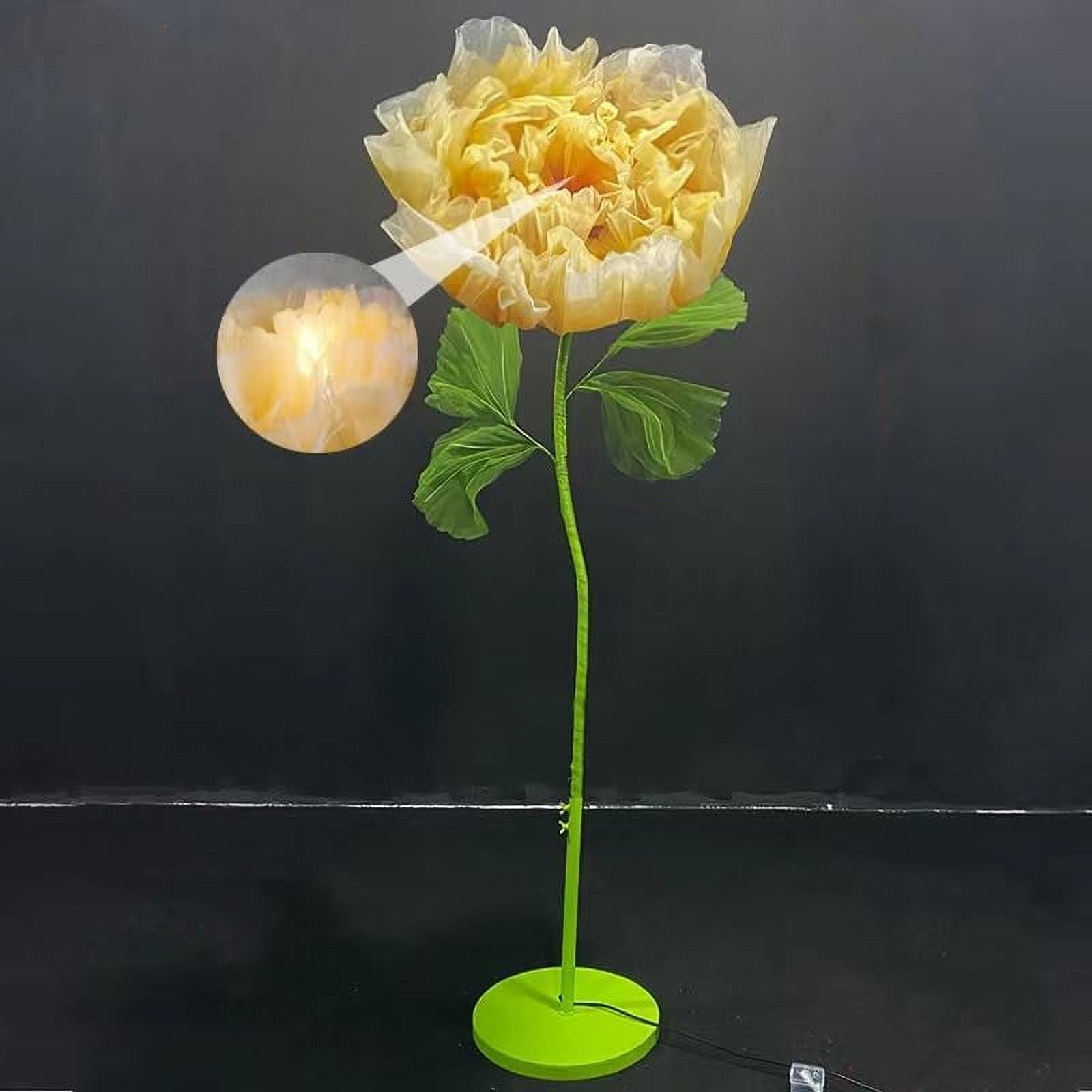 Louis Garden 6.56’ High 60cm Electric Silk Artificial Flower Backdrop ...