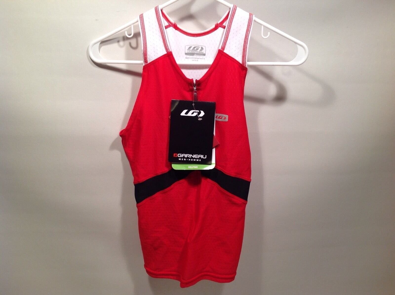 Louis Garneau Pro Triathlon Tank Full Zip Med Red - Walmart.com