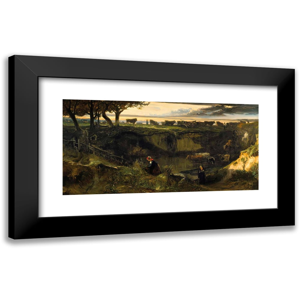 Louis-Godefroy Jadin 24x14 Black Modern Framed Museum Art Print Titled ...