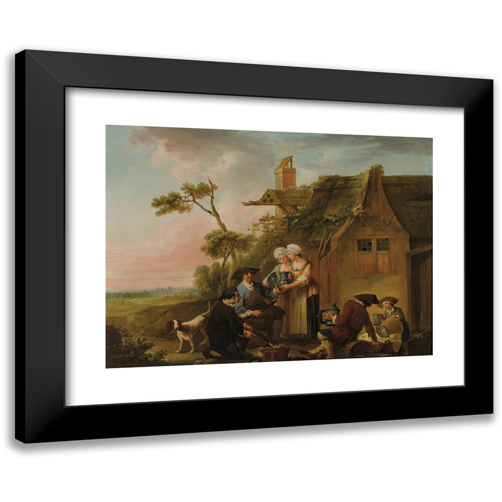 Louis Joseph Watteau 18x14 Black Modern Framed Museum Art Print Titled ...