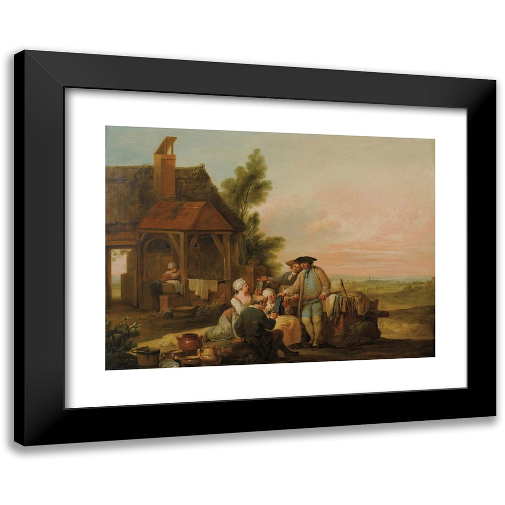Louis Joseph Watteau 24x19 Black Modern Framed Museum Art Print Titled ...