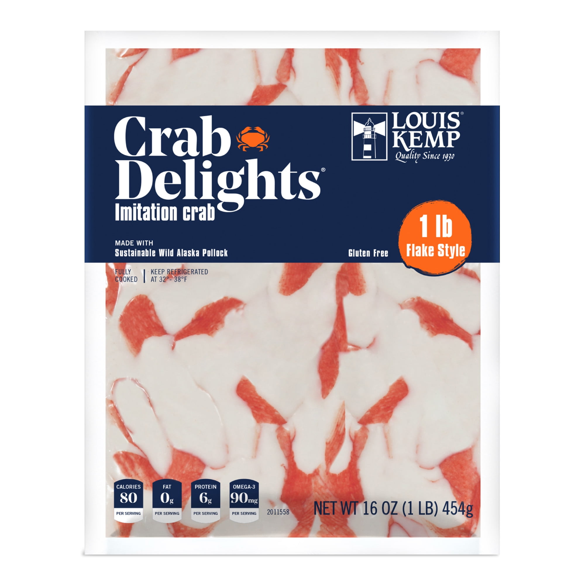 Louis Kemp Delights Fresh Wild Alaska Pollock Imitation Crab Flake ...
